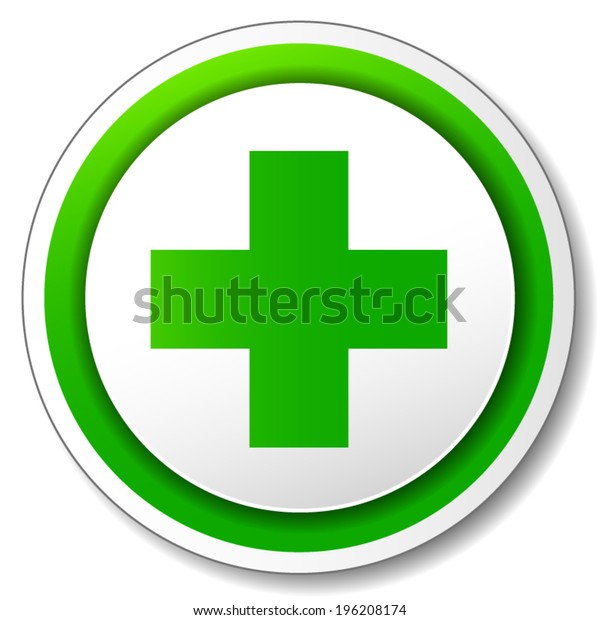Vector Illustration Pharmacy Cross Icon On Stock Vector (Royalty Free ...