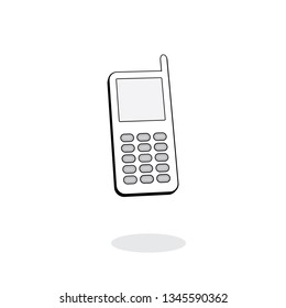 Vector Illustration Phone Three Dimension Design Stock Vector (Royalty ...