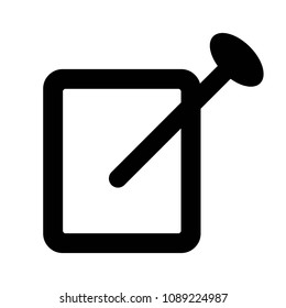 Vector Illustration Pinned Post Icon Sticky Stock Vector (Royalty Free ...