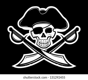 Vector Illustration Pirates Symbol Stock Vector (Royalty Free ...