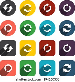 Vector Illustration Plain Arrow Icons Flat Stock Vector (Royalty Free ...