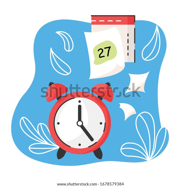 Vector Illustration Planning Your Time Time Stock Vector (Royalty Free ...