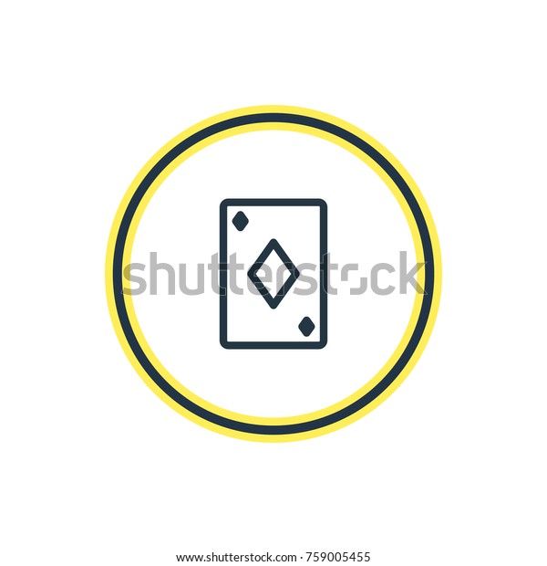 Vector Illustration Playing Card Outline Beautiful: เวกเตอร์สต็อก (ปลอด ...