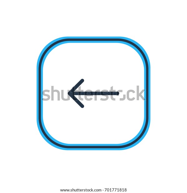 Vector Illustration Pointing Outline Beautiful Arrows Stock Vector ...