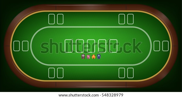 Vector Illustration Poker Black Jack Table Stock Vector (Royalty Free ...