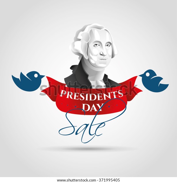 Vector Illustration Portrait George Washington Presidents Stock Vector ...