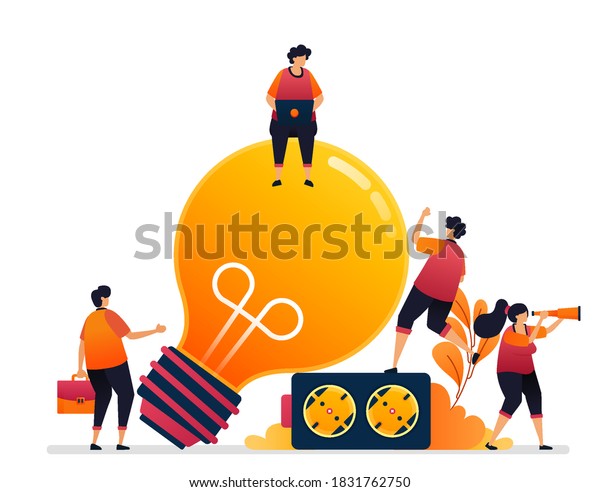 Vector Illustration Power Electricity Ideas Inspiration Stock Vector ...
