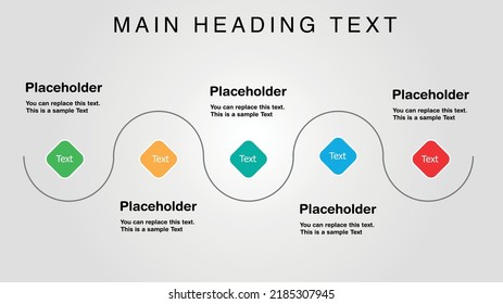 Vector Illustration Process Diagram Design Infographic Stock Vector ...