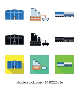 Vector Illustration Production Structure Symbol Collection Stock Vector ...