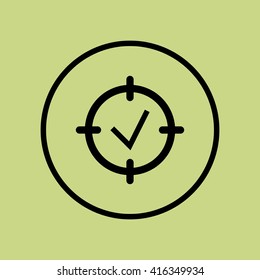 Vector Illustration Project Goal Icon Premium Stock Vector (Royalty ...