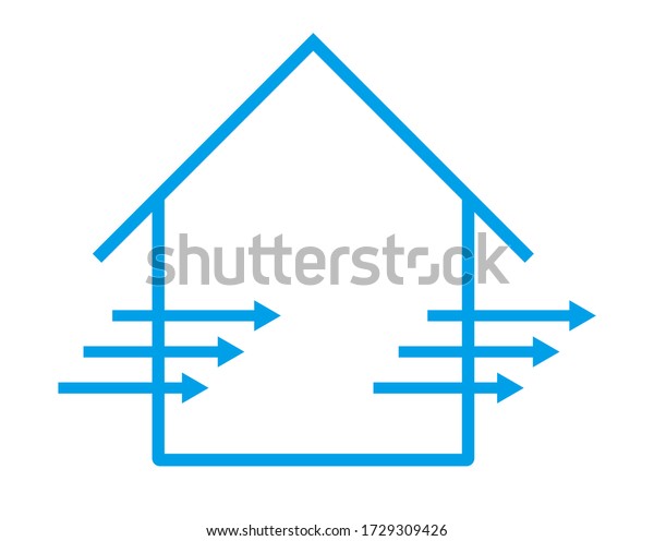 Vector Illustration Promoting Ventilation Room Air Stock Vector ...
