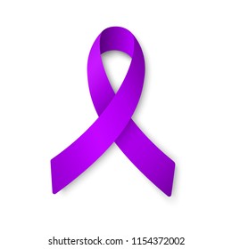 Vector Illustration Purple Indigo Ribbon Isolated Stock Vector (Royalty ...