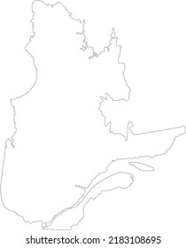 Vector Illustration Quebec Map Stock Vector (Royalty Free) 2183108695 ...