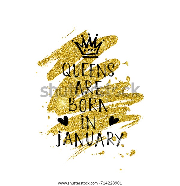 Vector Illustration Queens Born January Hand Stock Vector (Royalty Free ...