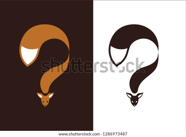 Vector Illustration Questioning Fox Stock Vector (Royalty Free ...