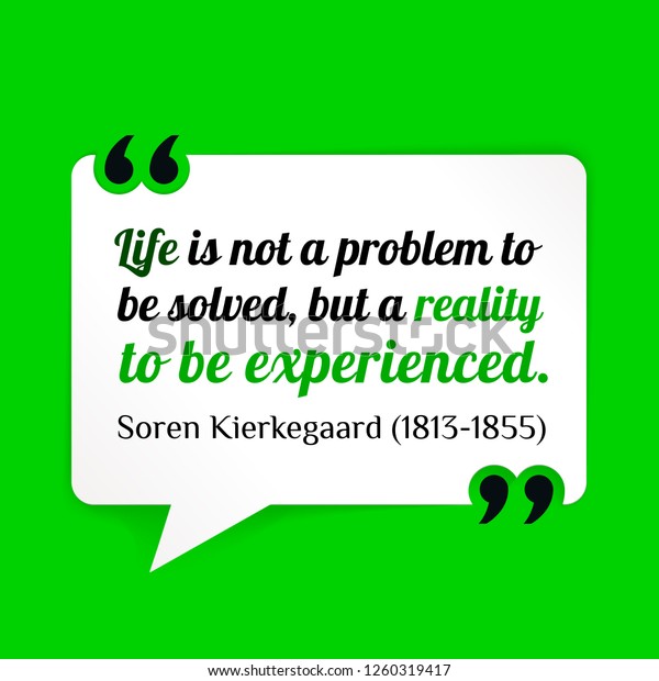 Vector Illustration Quote Life Not Problem Stock Vector (Royalty Free ...