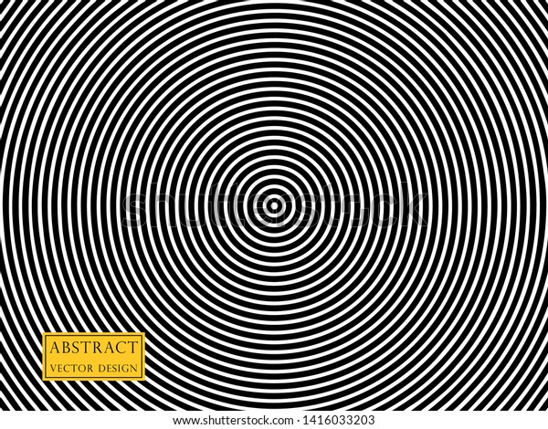 Vector Illustration Radiating Concentric Circles Overlay: vector de stock (libre de regalías ...
