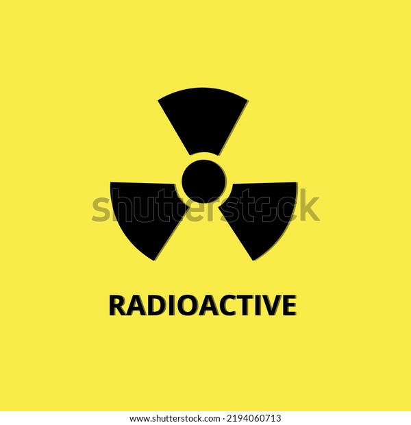 Vector Illustration Radioactive Material Symbol Isolated Stock Vector ...