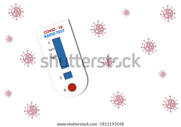 Vector Illustration Rapid Test Covid19 Stock Vector (Royalty Free ...
