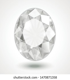 Vector Illustration Realistic Diamond Stock Vector (Royalty Free ...