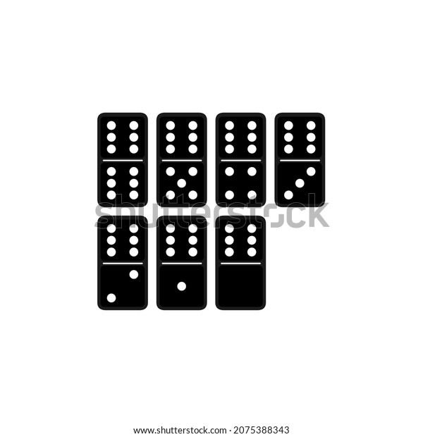 Vector Illustration Realistic Domino Full Set Stock Vector (Royalty ...