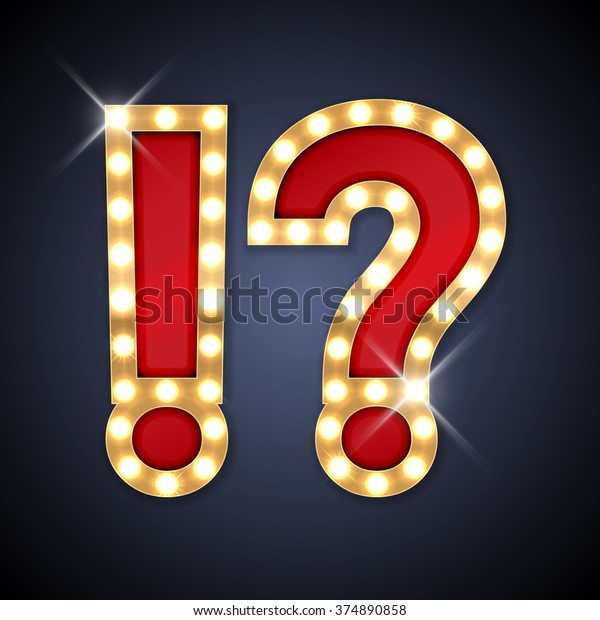 Vector Illustration Realistic Retro Signboard Question Stock Vector ...