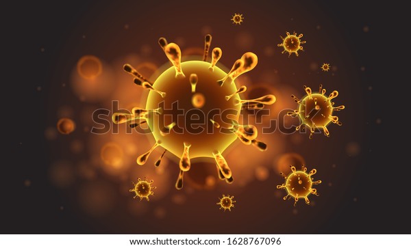 Vector Illustration Realistic Viral Infection Causing: เวกเตอร์สต็อก ...