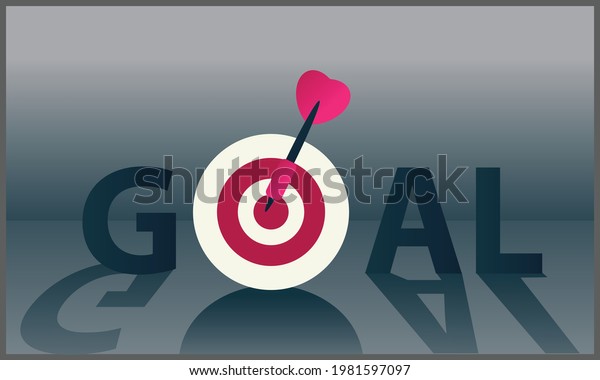 Vector Illustration Red Arrow On Target Stock Vector (Royalty Free ...