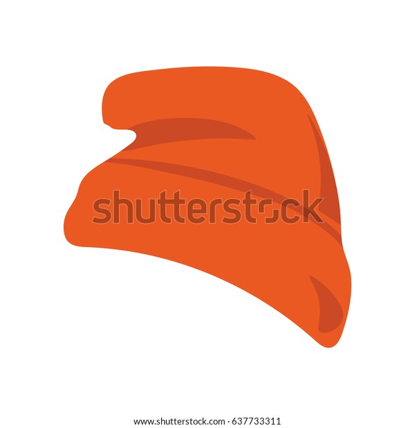 Vector Illustration Red Beanie Hat Seamed Stock Vector (Royalty Free ...