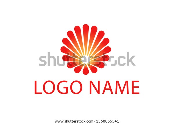 Vector Illustration Red Business Logo Isolated Stock Vector (Royalty ...