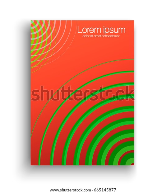 Vector Illustration Red Green Banner Template Stock Vector (Royalty ...