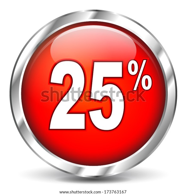 Vector Illustration Red Sale Icon On Stock Vector (Royalty Free ...
