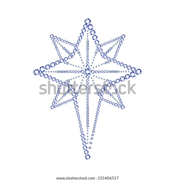 Vector Illustration Religion Symbol Bethlehem Star Stock Vector ...
