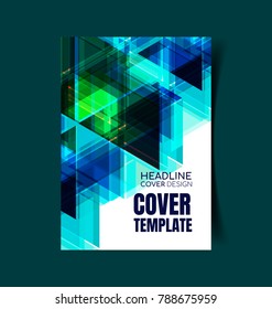 Vector Illustration Report Cover Design Stock Vector (Royalty Free ...