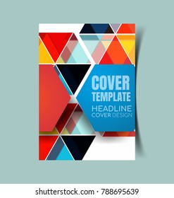 Vector Illustration Report Cover Design Stock Vector (Royalty Free ...