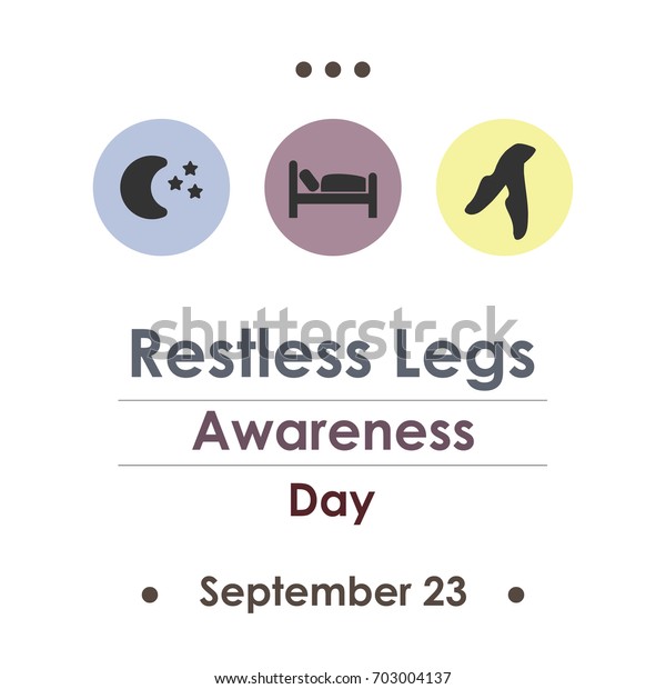 Vector Illustration Restless Legs Awareness Day Stock Vector (Royalty ...