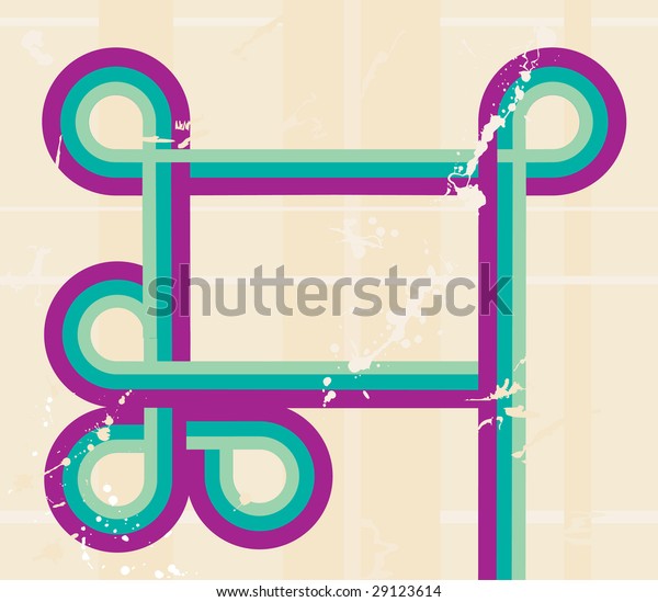 Vector Illustration Retro Background Stock Vector (Royalty Free ...