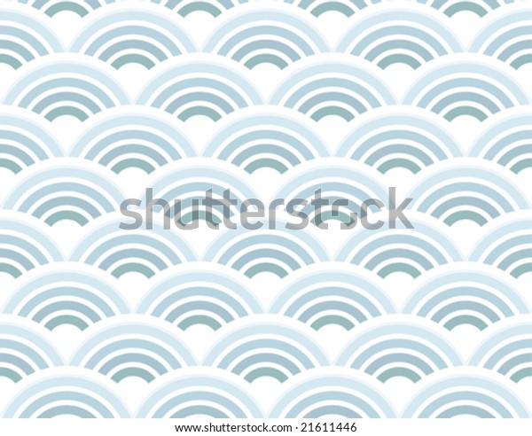 Vector Illustration Retro Half Circles Seamless Stock Vector (Royalty ...