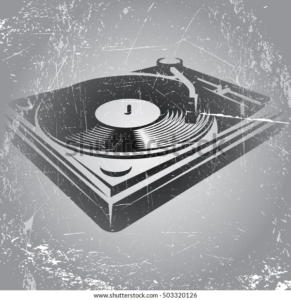 Vector Illustration Retro Style Dj Console Stock Vector (Royalty Free ...