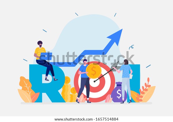 Vector Illustration Return On Investment Roi Stock Vector (Royalty Free ...