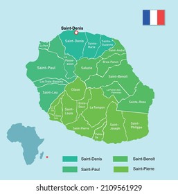 547 Reunion Island Map Images, Stock Photos & Vectors | Shutterstock