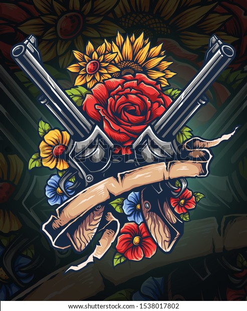 41,230 Revolver Art Images, Stock Photos & Vectors | Shutterstock