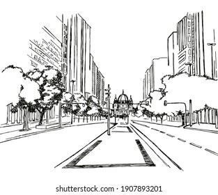 11,044 Town center sketch Images, Stock Photos & Vectors | Shutterstock