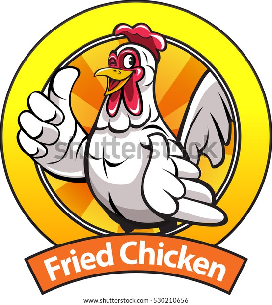 Vector Illustration Rooster Shows Thumbsup Mascot Stock Vector (Royalty ...