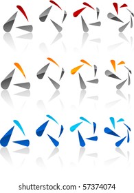 Vector Illustration Rotate Symbols: เวกเตอร์สต็อก (ปลอดค่าลิขสิทธิ์ ...