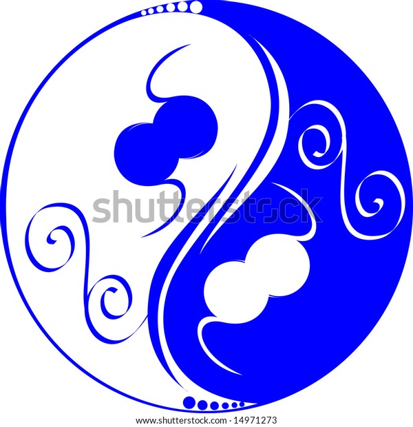 Vector Illustration Round Tribal Tattoo Design Stock Vector (Royalty ...
