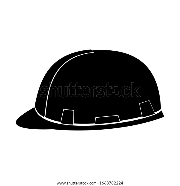 Vector Illustration Safety Helmet Project Workers Stock Vector (Royalty ...