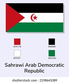 Vector Illustration Sahrawi Arab Democratic Republic Stock Vector ...