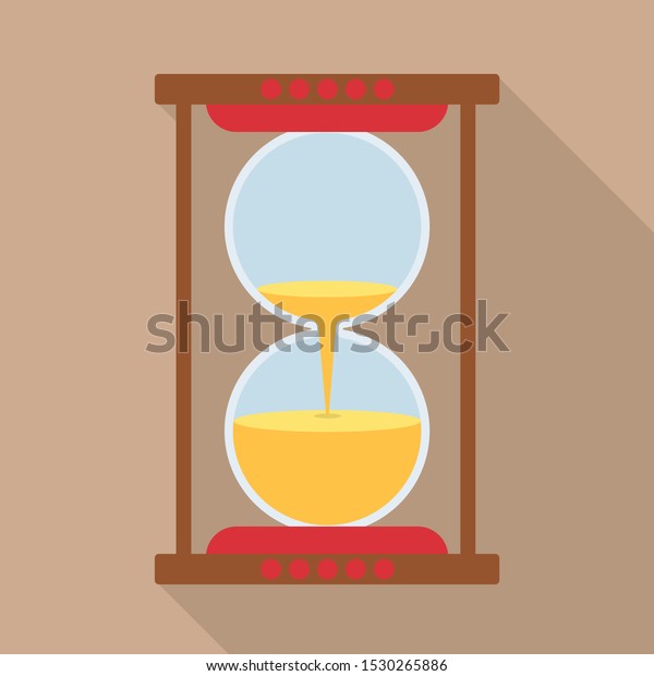 Vector Illustration Sandglass Timer Logo Web Stock Vector (Royalty Free ...