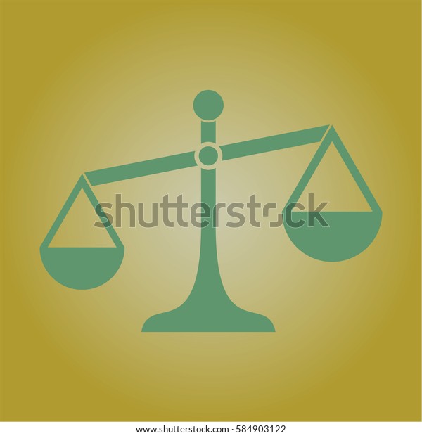 Vector Illustration Scale Vector Icon Green Stock Vector (Royalty Free ...